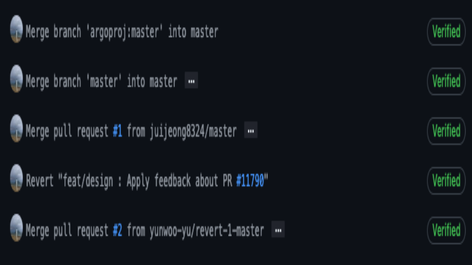 github GPG, DCO란? (OSSCA ArgoWorkflows)